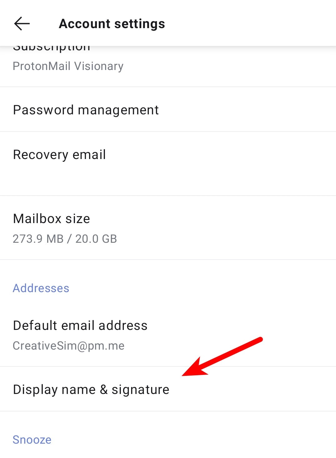 How to edit your mobile signature | Proton