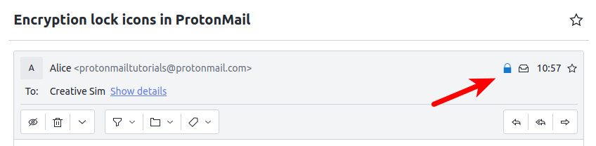 How to check encryption status using lock icons | Proton