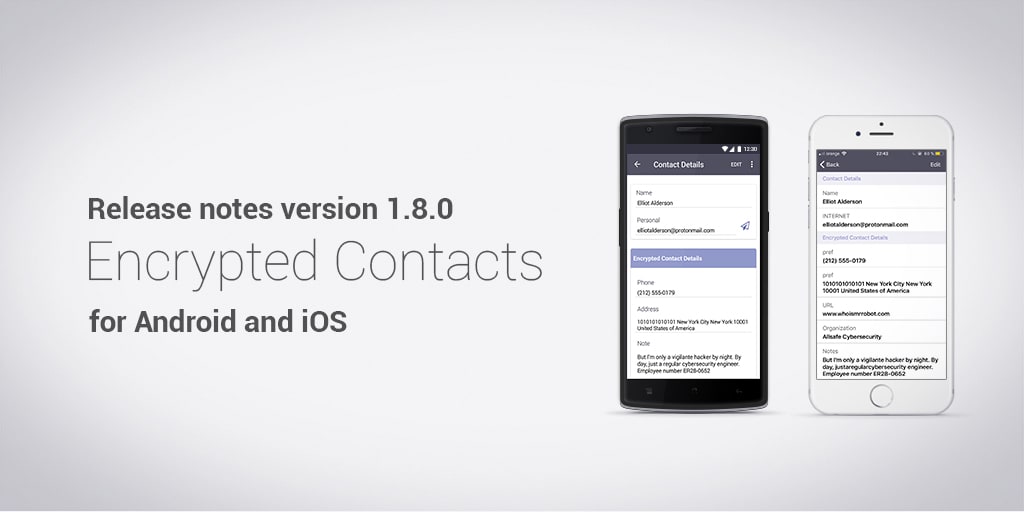Introducing Encrypted Contacts for Android and iOS, now available ...