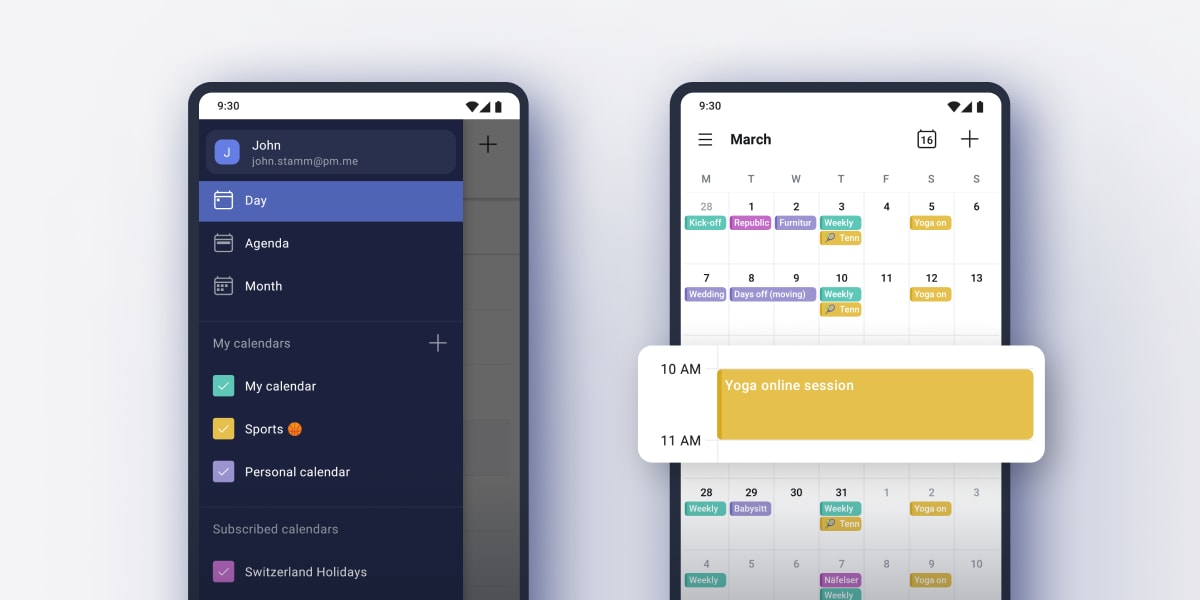 Introducing Proton Calendar for Android | Proton