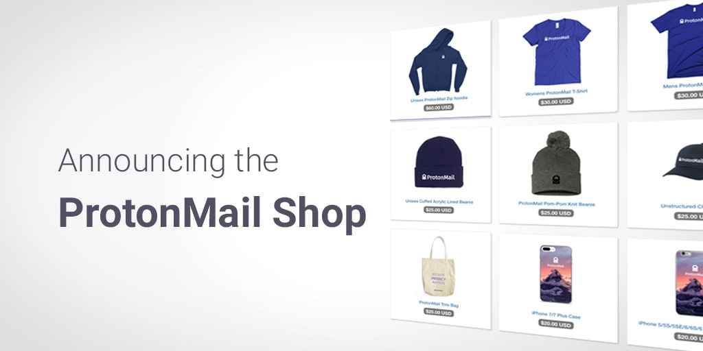 The Official Proton Mail Shop Is Now Open! | Proton