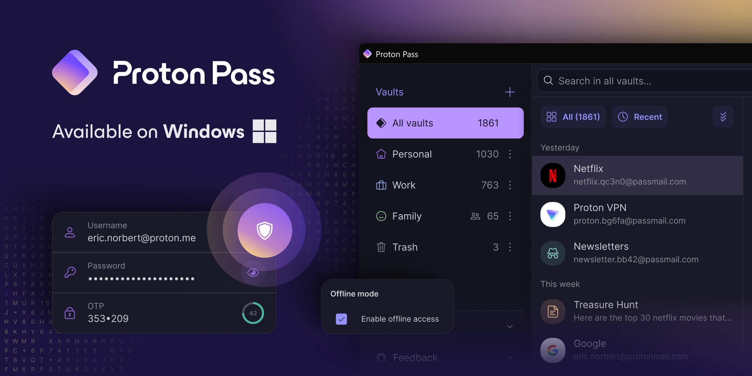 Proton Pass Windows app is now available for everyone | Proton Proton Pass Windows app is now available for everyone | Proton
