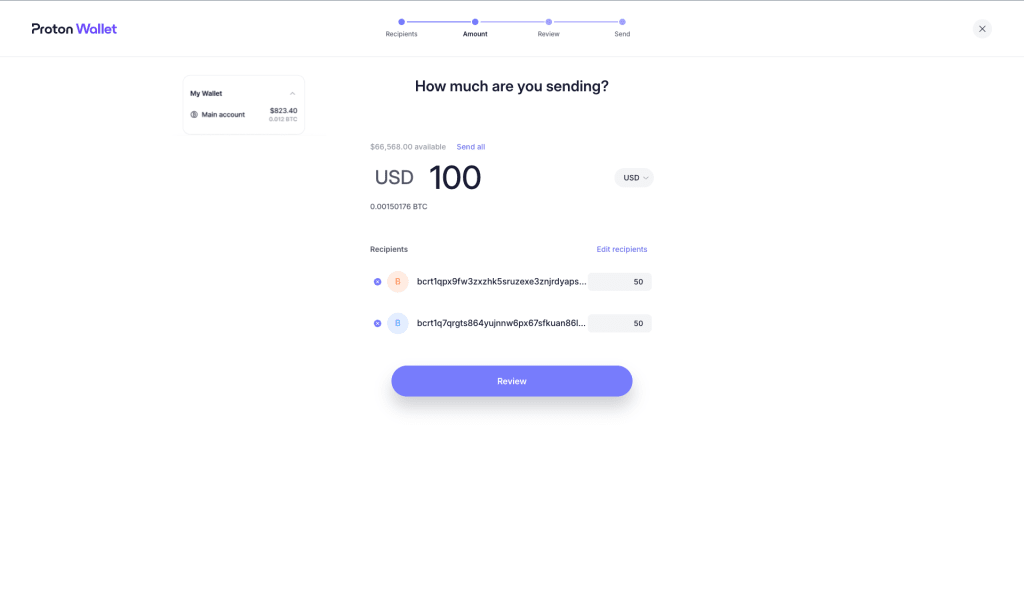 How to send and receive BTC using a Bitcoin address | Proton
