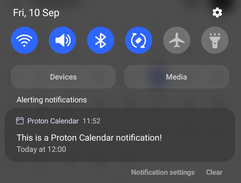 Proton Calendar notifications on Android and iOS | Proton