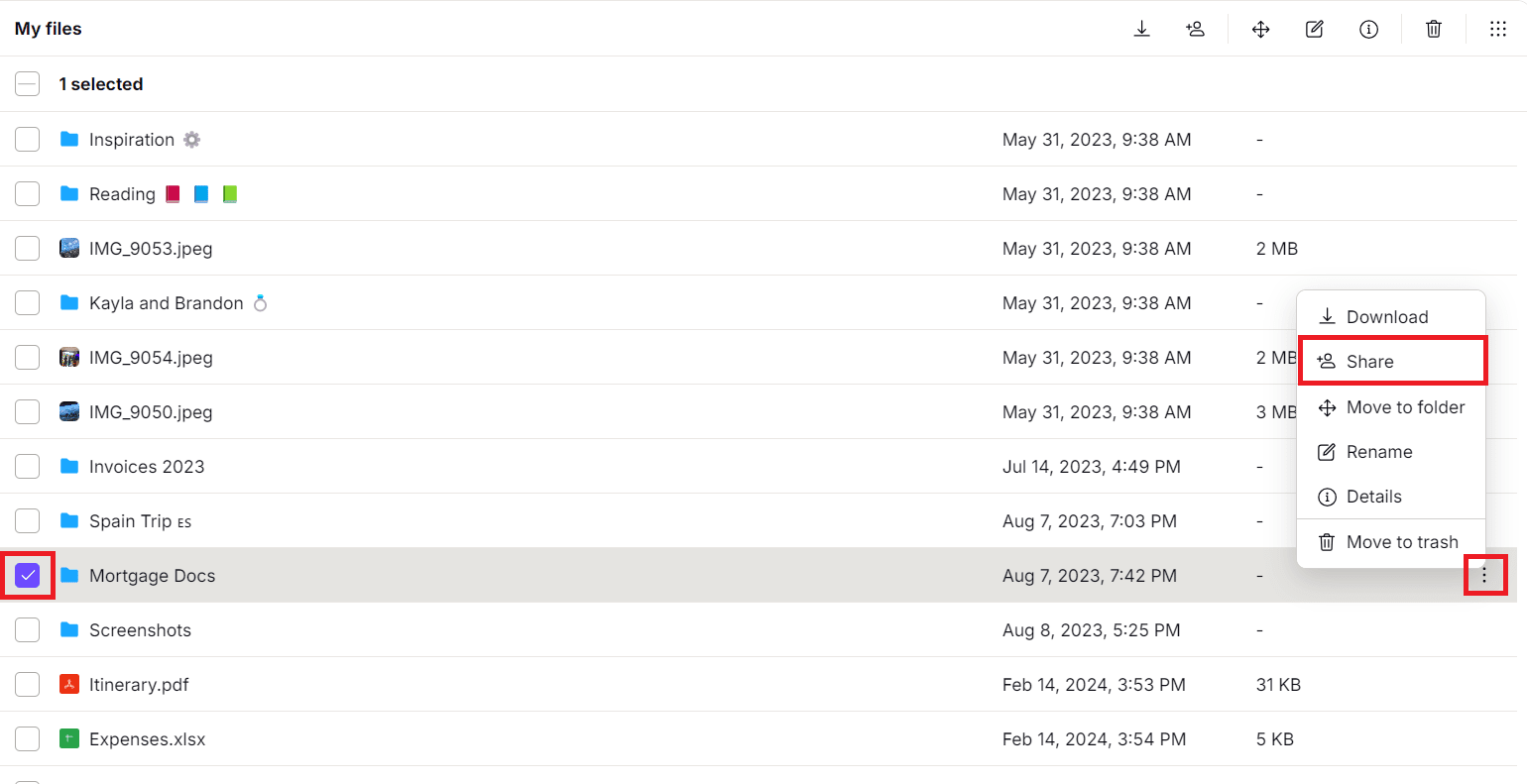 How to share files and folders in Proton Drive via email | Proton