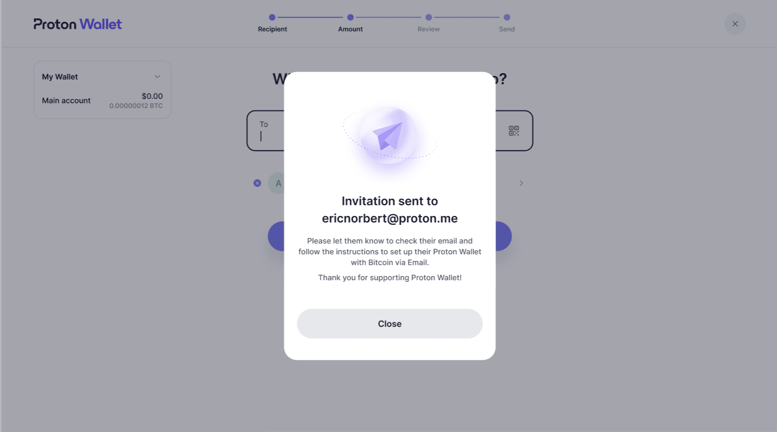 Guide to using Bitcoin via Email | Proton