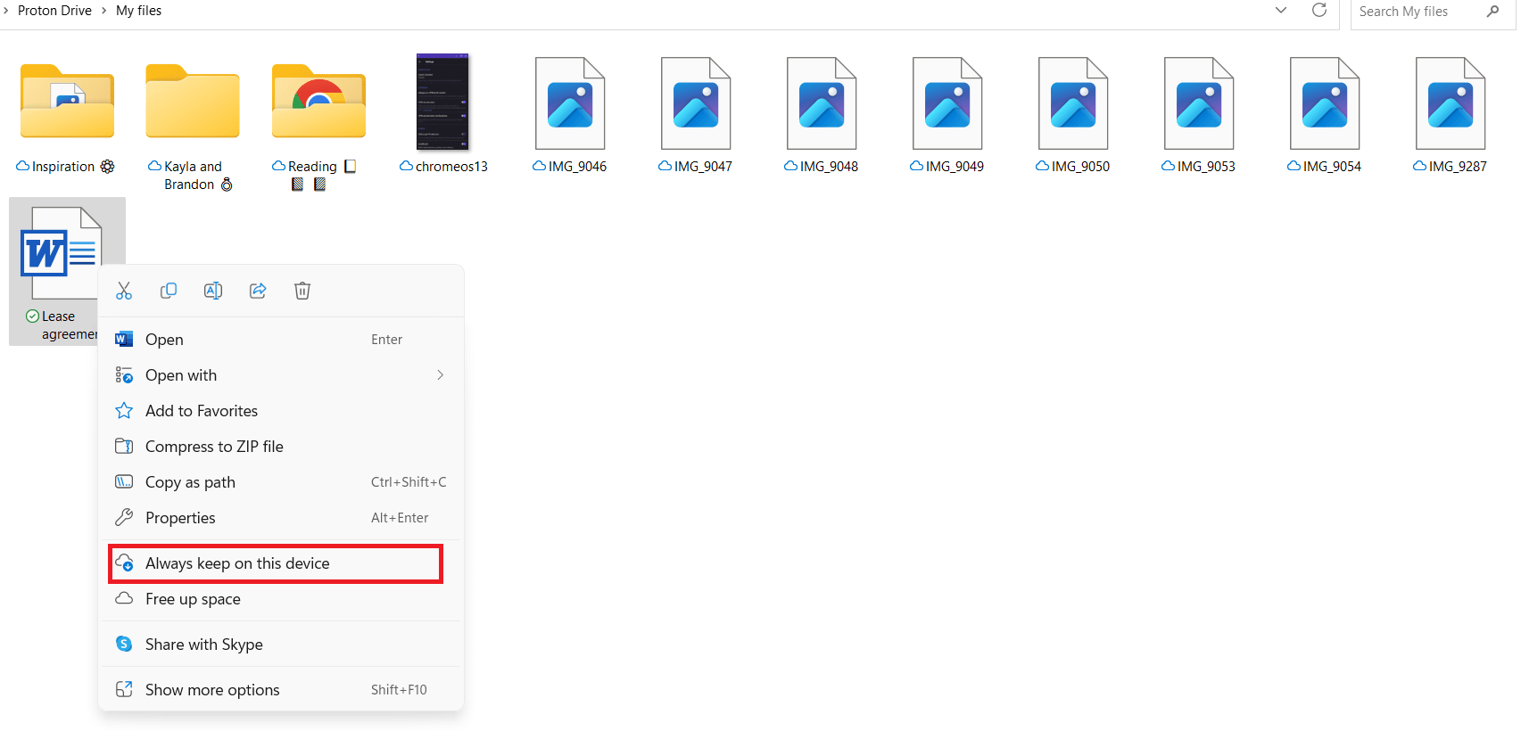 How on-demand sync works with the Proton Drive Windows app | Proton