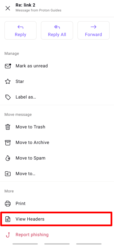 How to check email headers in Proton Mail | Proton