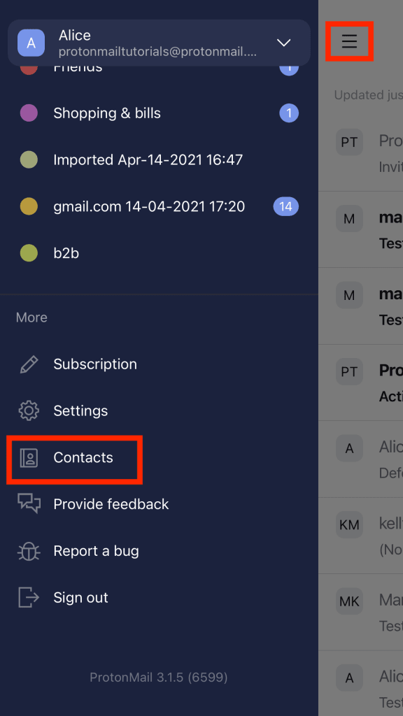Setting up Proton Contacts on your mobile device | Proton
