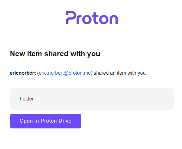 How to share files and folders in Proton Drive via email | Proton