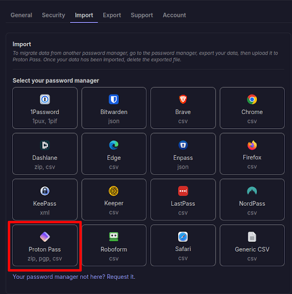 How to export from Proton Pass | Proton