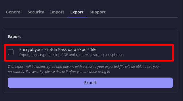 How to export from Proton Pass | Proton