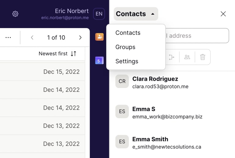 Proton Contacts (Proton Mail) | Proton