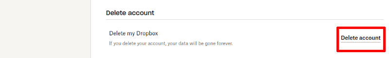 How to delete your Dropbox account | Proton