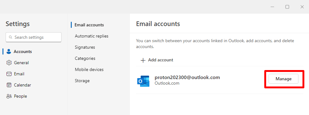 How to delete your Outlook account | Proton