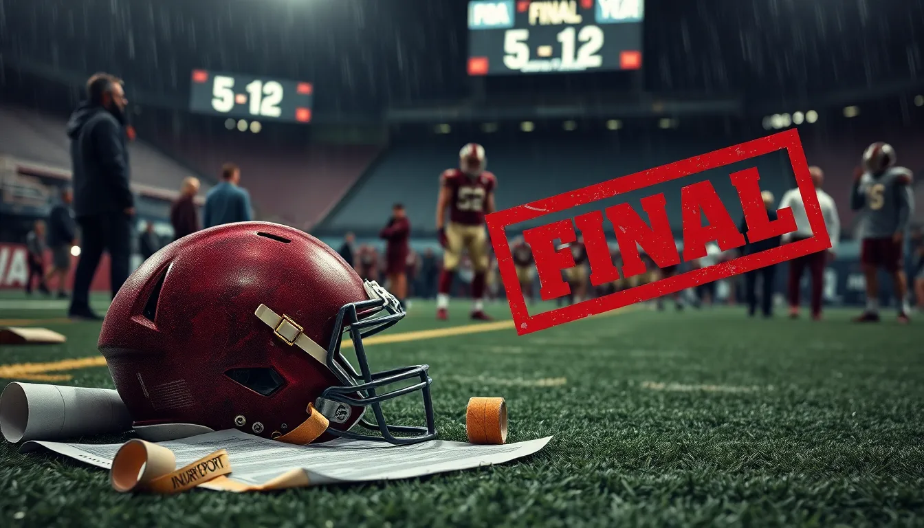 Commanders Earn “F” Grade After Injury-Riddled 2025 Season