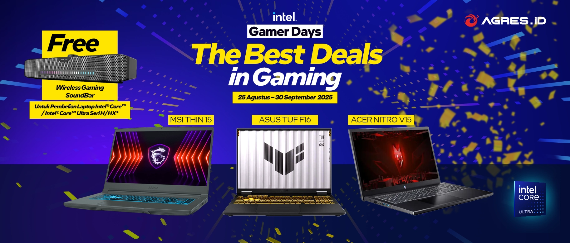 INTEL GAMER DAY - THE BEST DEAL IN GAMING BUNDLE - Campaign