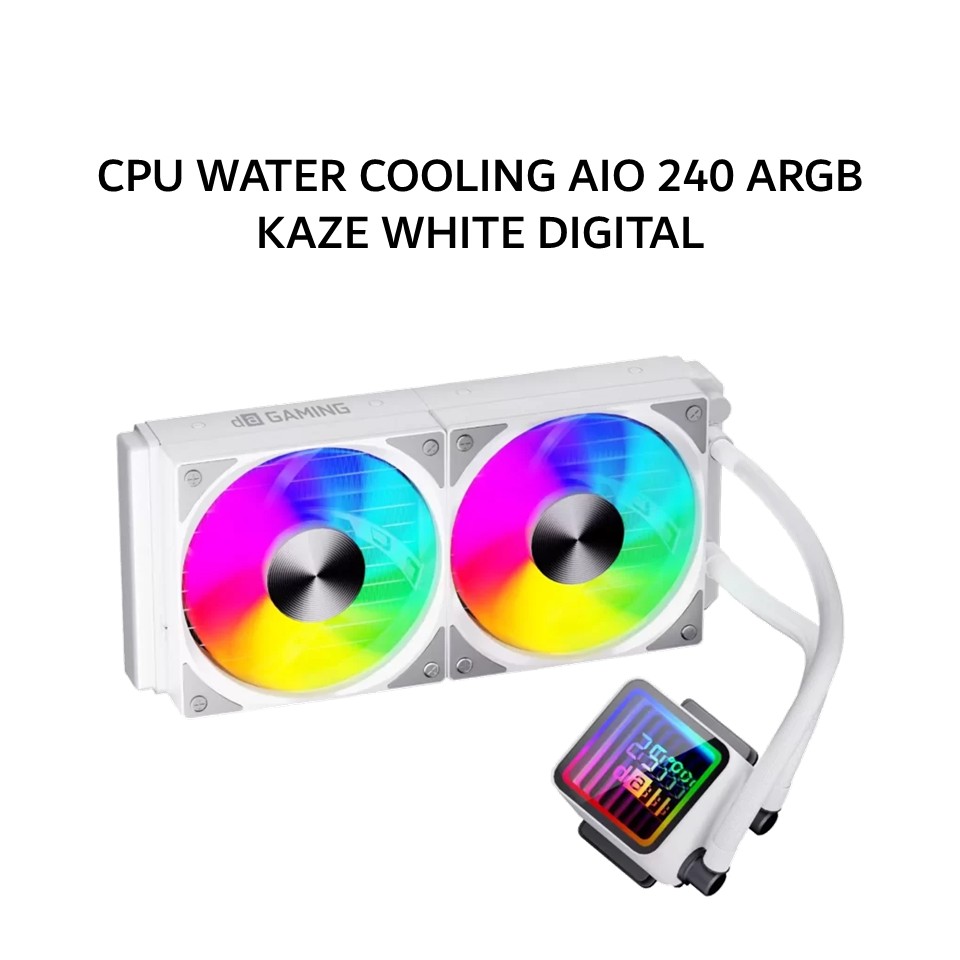 DIGITAL ALLIANCE CPU WATER COOLING AIO 240 ARGB KAZE WHITE DIGITAL 2Y ...