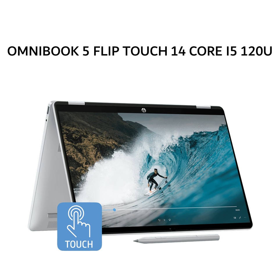 HP OMNIBOOK 5 FLIP TOUCH 14 CORE I5 120U 16GB 512GB W11+OHS+M365B 14.0 ...