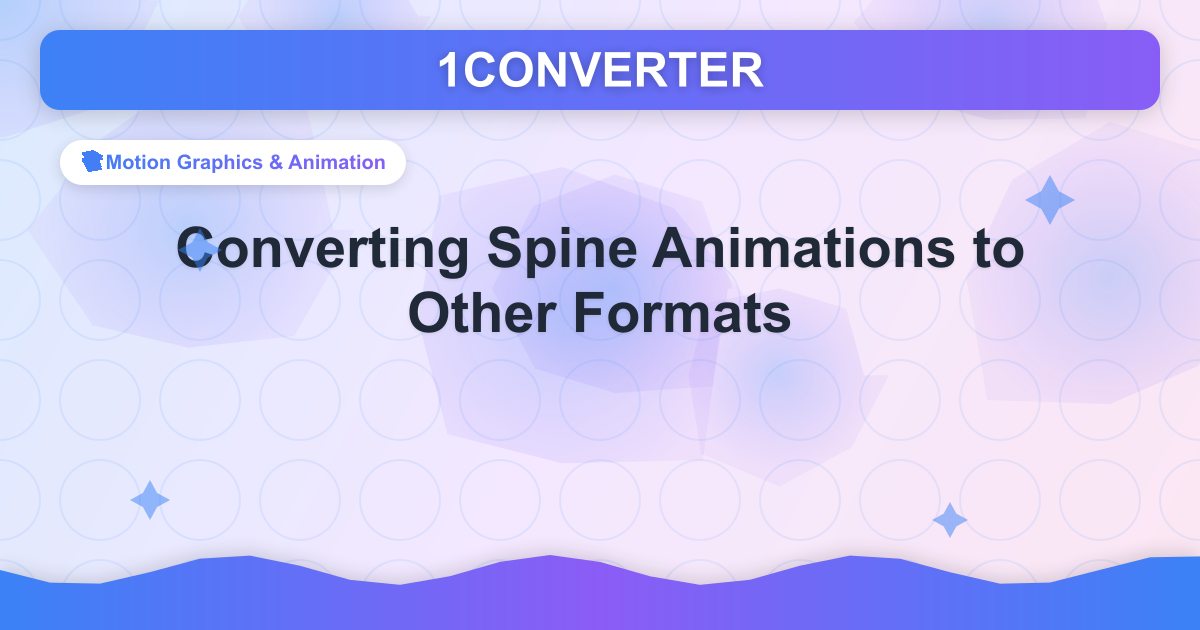 Convertendo animações do Spine para outros formatos | 1converter Blog