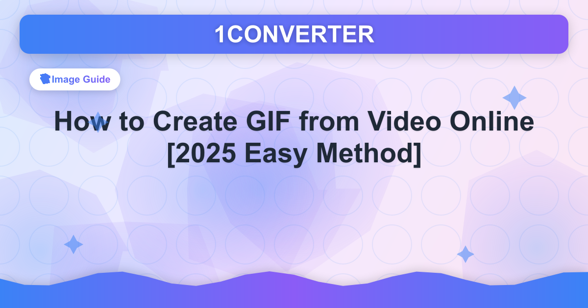 How to Create GIF from Video Online [2025 Easy Method] — Blog | 1converter