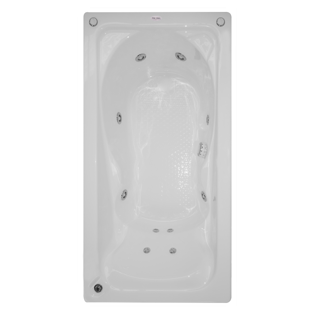 Pietra Titanio Compact Whirlpool Bathtub 10 Jets | AQUASPA