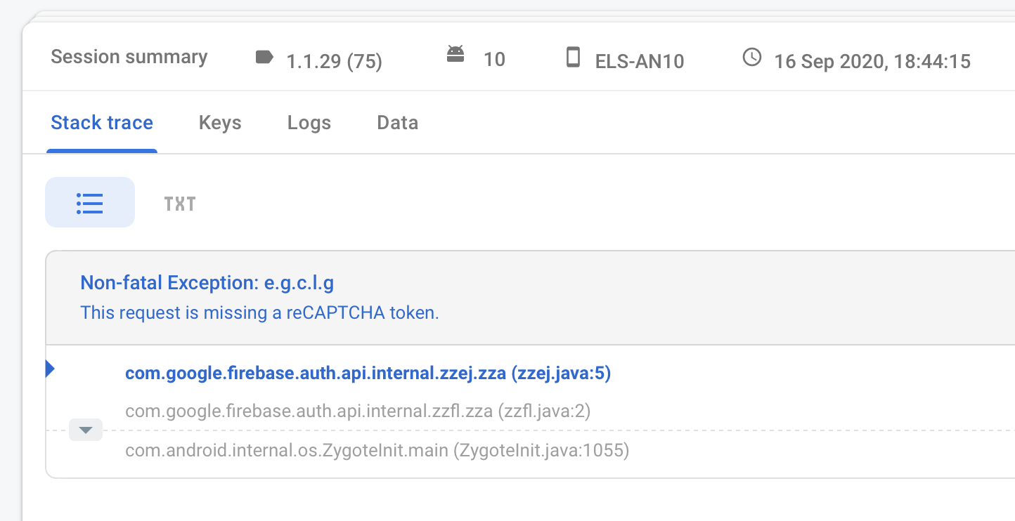 The Request Is Missing The Recaptcha Token · Issue 1634 · Firebase