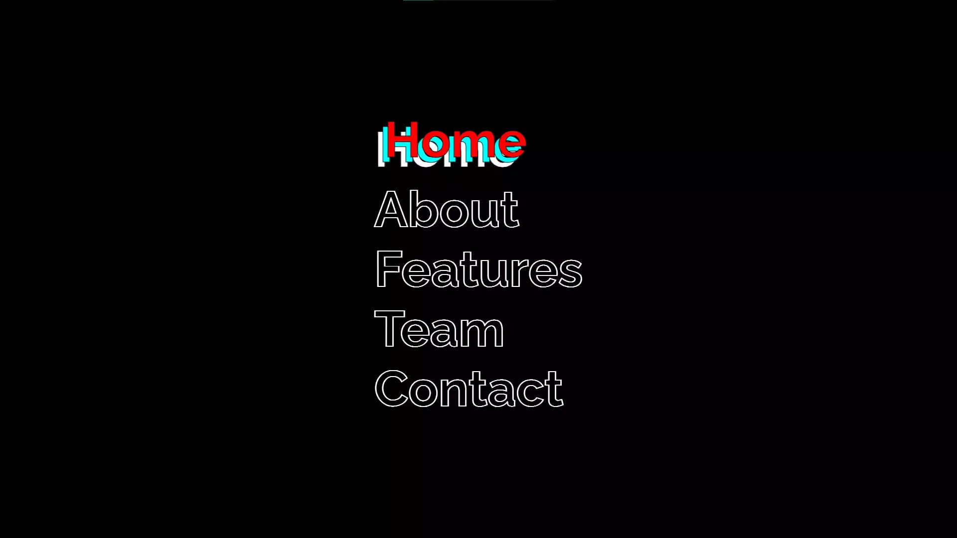 Create Stunning Multi Text Menu Hover Effect With Html And Css