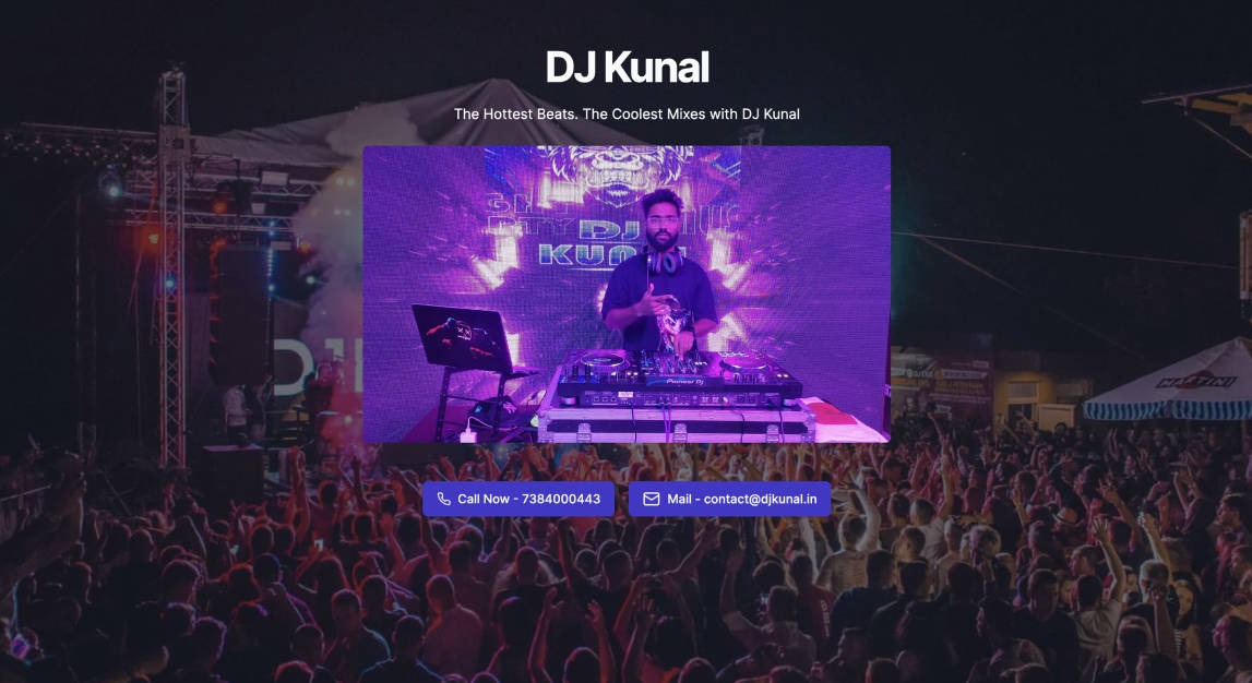 DJ Kunal | Bringing Your Events to Life with Electrifying Beats