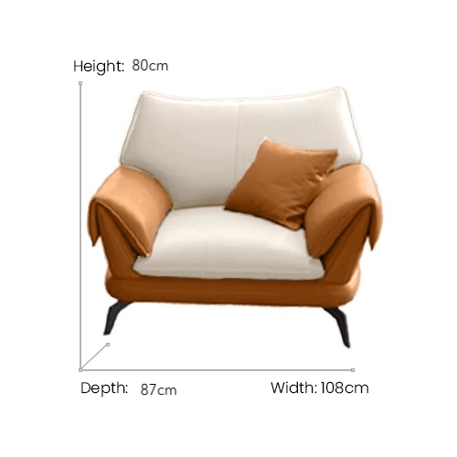 Single Seater Sofa Dimensions | Baci Living Room