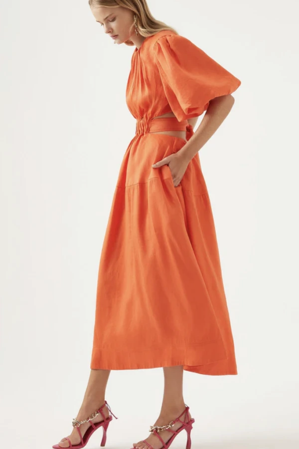 Rent Cosette tie back midi dress - Aje | HURR