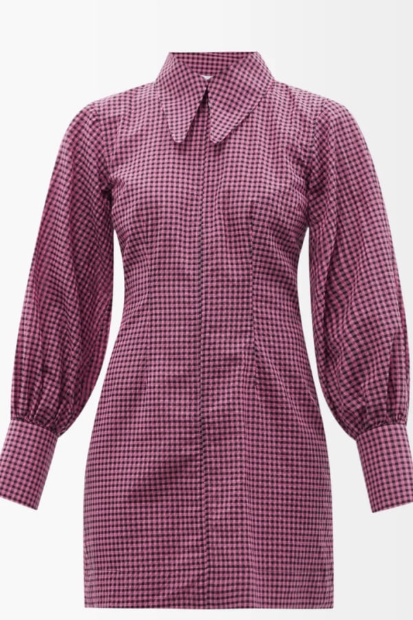 Rent Exaggerated-Collar Dress - Ganni | HURR