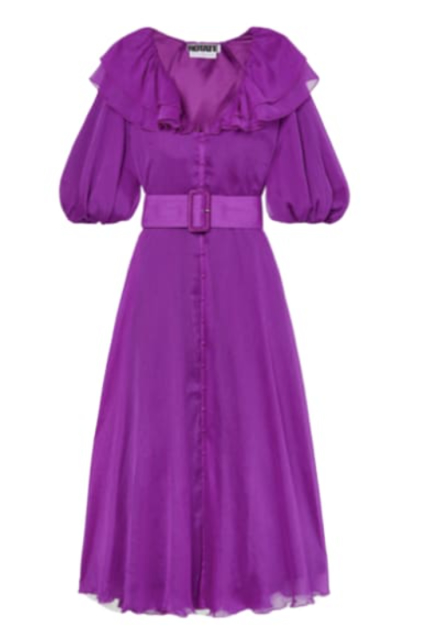 Rent Kim Button-Detailed Dress - Rotate | HURR