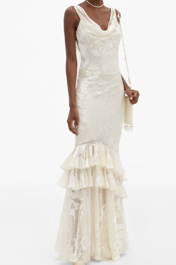 Rent Leopard Devore Dress - Rat & Boa | HURR