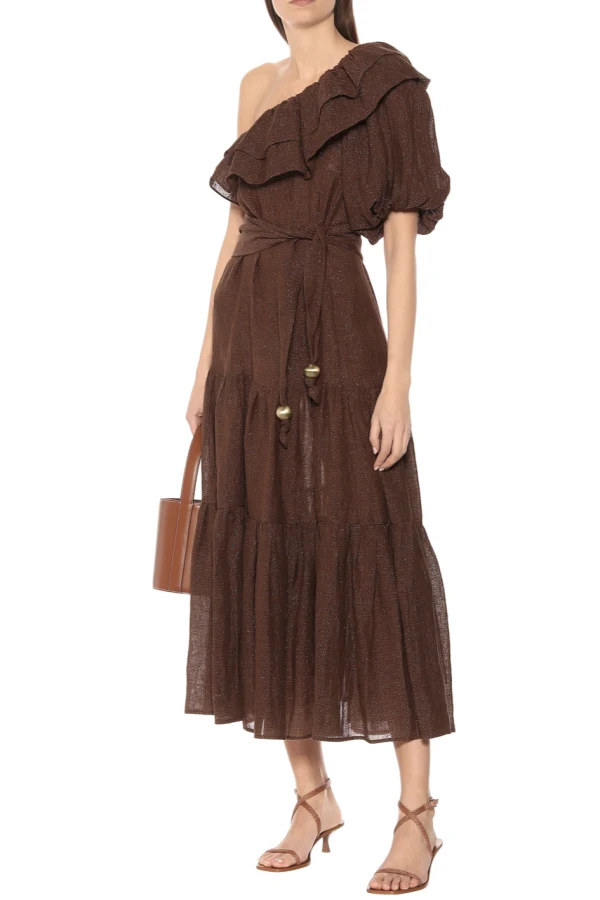 Rent Arden metallic linen dress - Lisa Marie Fernandez | HURR