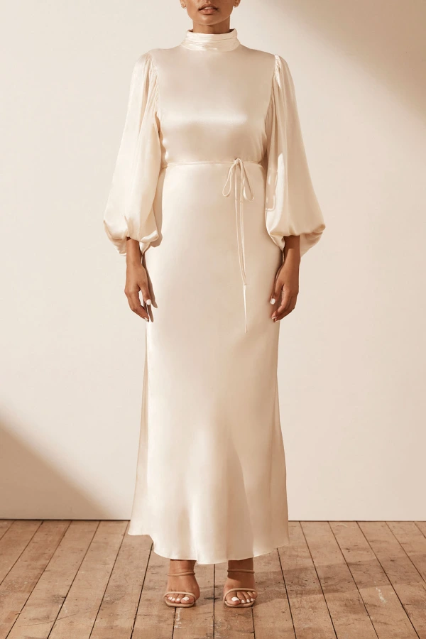 Rent LA LUNE OPEN BACK WRAP DRESS - Shona Joy | HURR