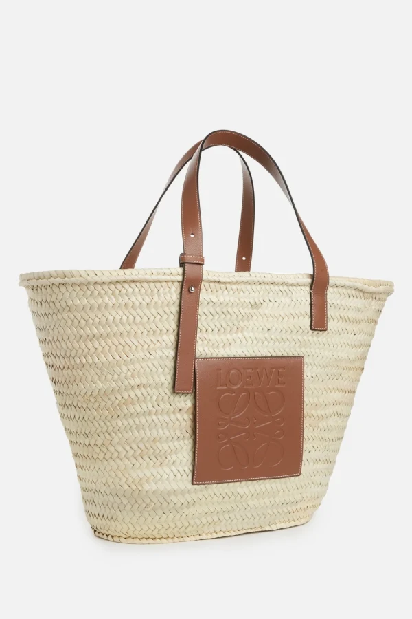 Rent Straw basket bag in palm leaf - Loewe | HURR