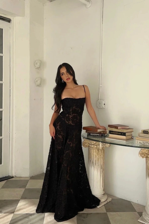 Rent Seren Black Floral Maxi Dress - House of CB | HURR