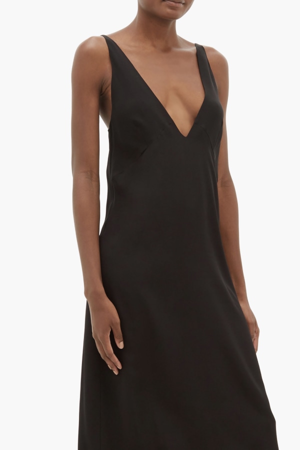 Rent Raey Silk Black Slip Dress - Raey | HURR