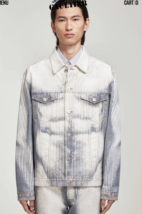 Rent Body Morph denim jacket - Jean Paul Gaultier x Y/Project | HURR