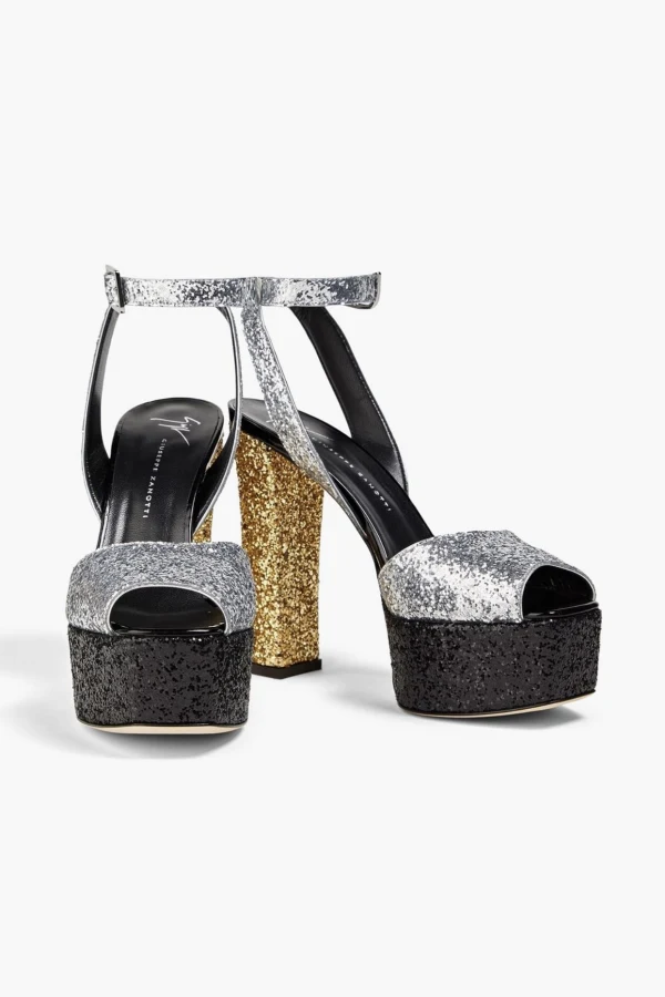 Rent Lavinia 80s Glittered platform - Giuseppe Zanotti | HURR