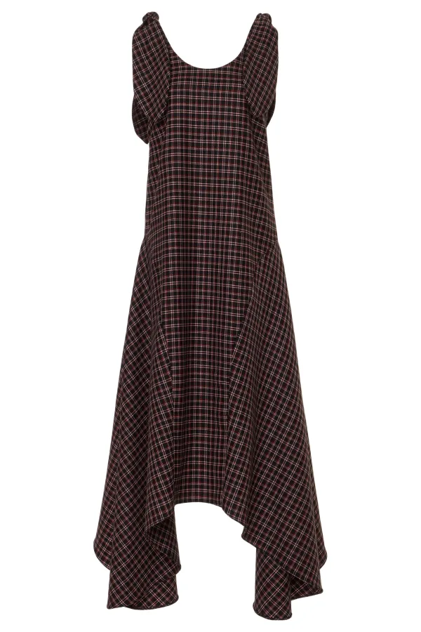 Rent Ricki Baker checked midi-dress - Paper London | HURR
