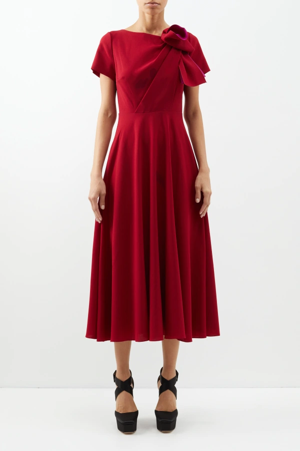 Rent Brigitte bow-shoulder midi - Roksanda | HURR