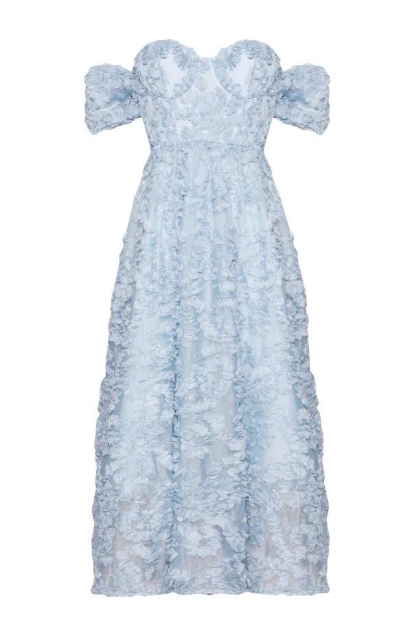 Rent Amelia Blue Applique Floral - True Decadence | HURR