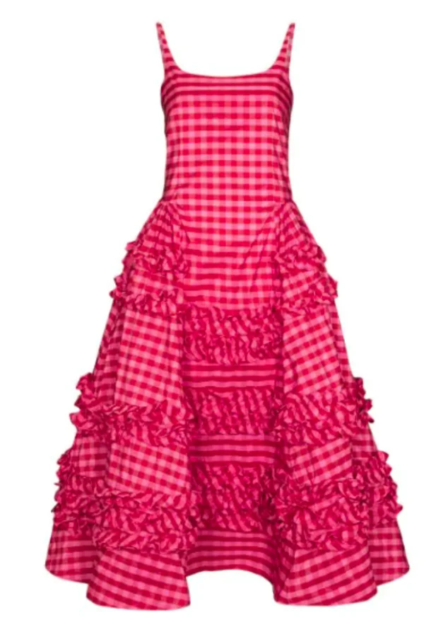 Rent Ruby gingham-print taffeta - Molly Goddard | HURR