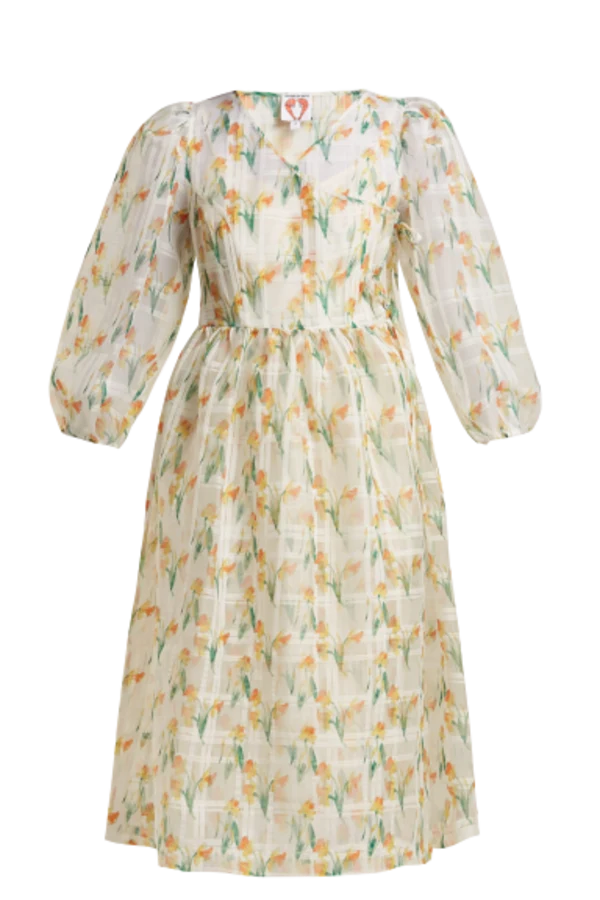 Rent Titania daffodil-print check-o - Shrimps | HURR