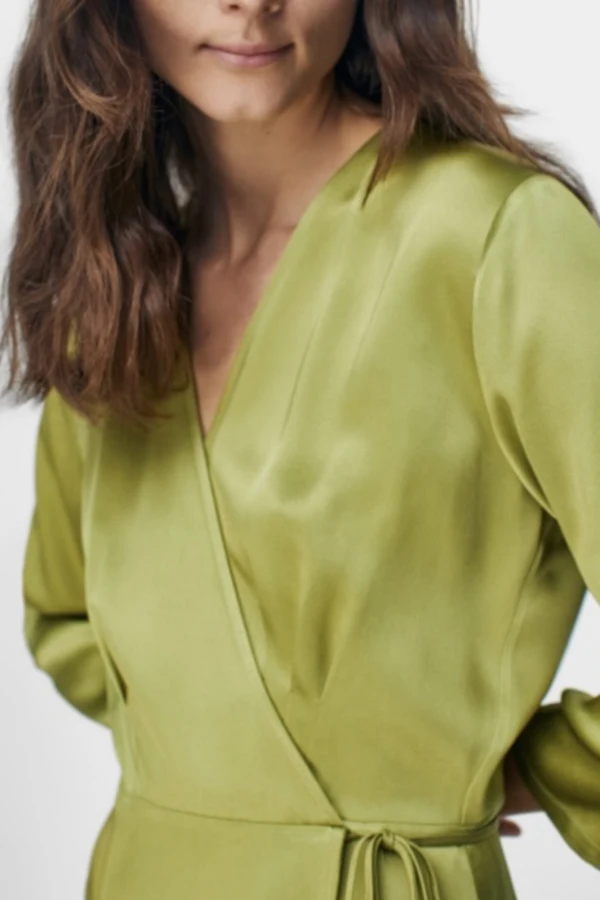 Rent Satin wrap dress - Massimo Dutti | HURR