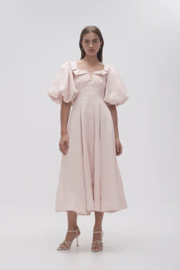 Rent Jessica Midi Frill Dress - Aje | HURR