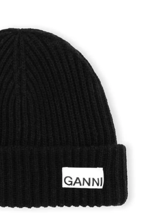 Rent Oversized Rib Knit Beanie - Ganni | HURR