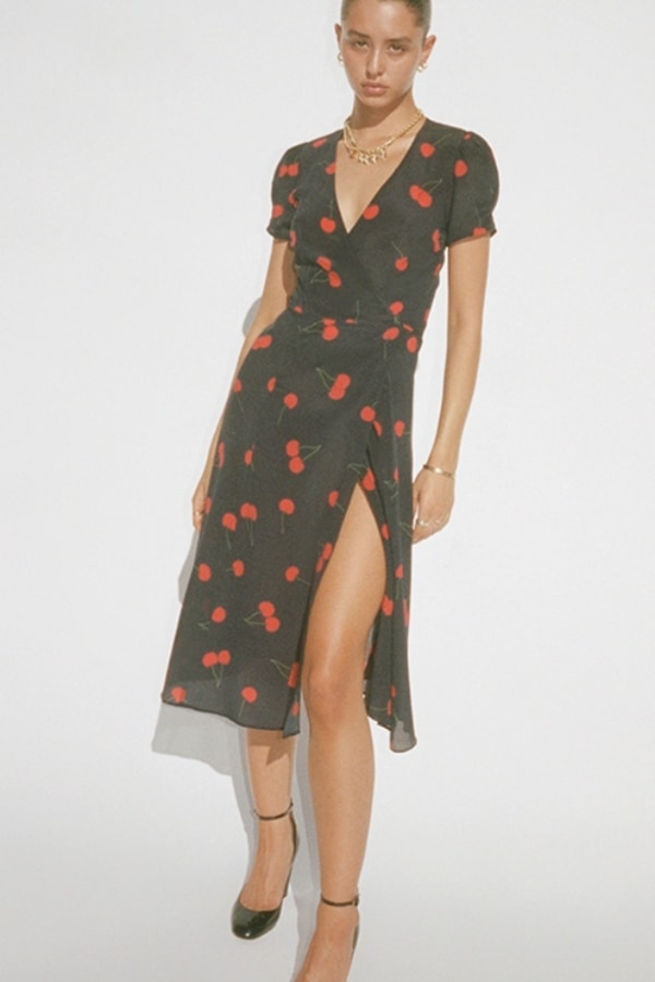 Rent Cherry wrap dress - Realisation Par | HURR